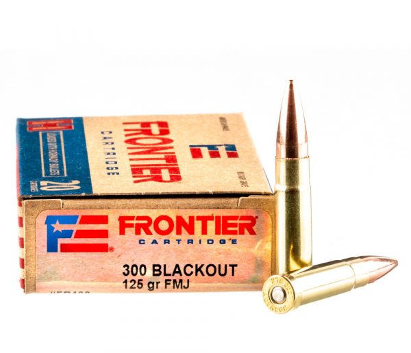 20 Rounds of .300 AAC Blackout Ammo by Hornady Frontier – 125gr FMJ